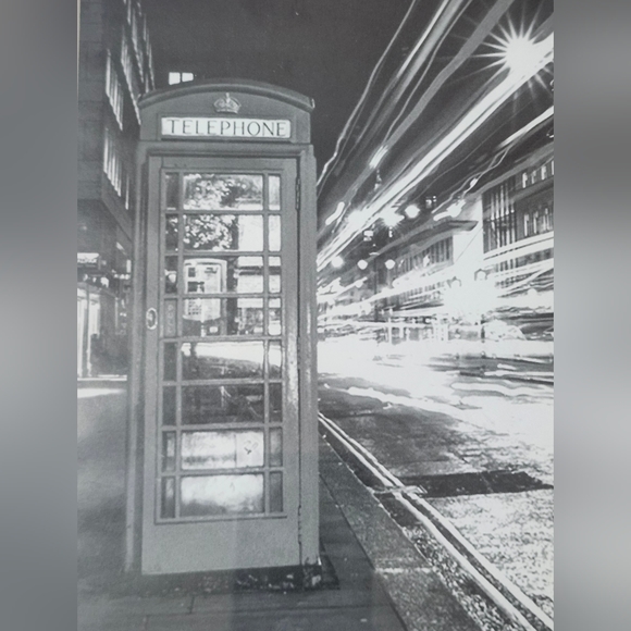 Art | Cool Print Of Old Fashioned Phone Booth In London | Poshmark